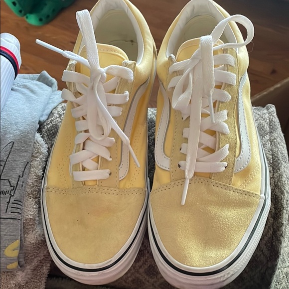 Vans | Shoes | Vans Yellow And White Sneakers | Poshmark